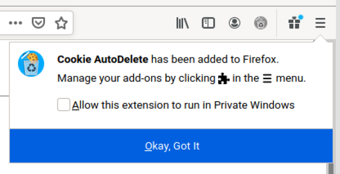 Install a cookie manager on Firefox - Cookie AutoDelete | Privacy International