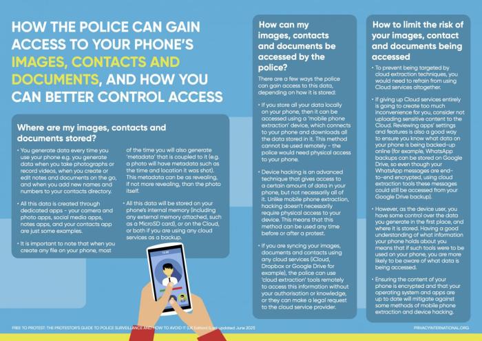 How the police can gain access to your phone's content at a protest ...